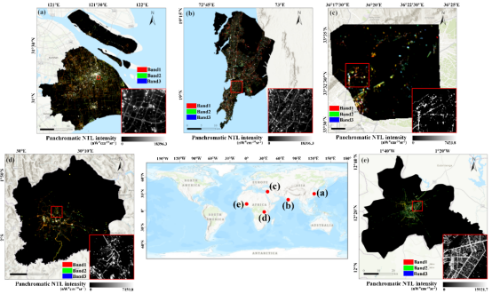 华东师大地科院余柏蒗教授团队：SDGSAT-1微光数据在估算SDG指标7.1.1、11.5.2和7.3中的应用能力探究